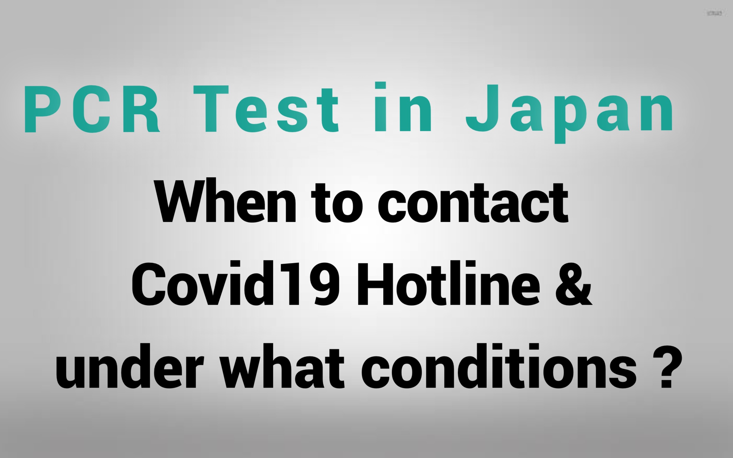 5 conditions for PCR Tests in Japan ? (Video inside) - IndoJapanPulse